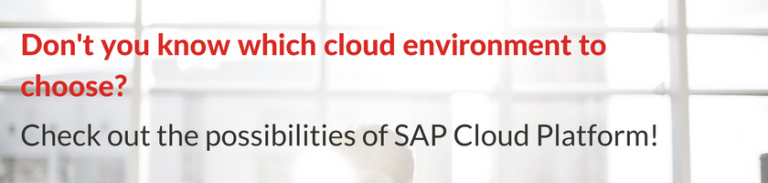 SAP cloud strategy - do you know which solution to choose?