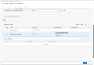Flexible Workflow in SAP Sourcing and Procurement