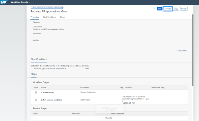Flexible Workflow in SAP Sourcing and Procurement